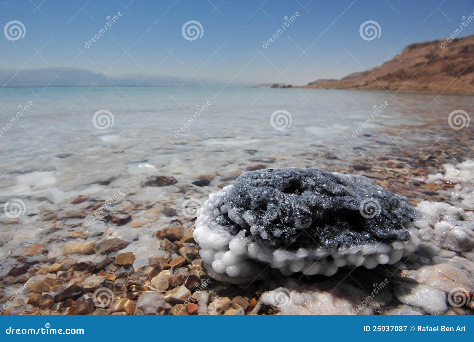 Dead Sea - Salt formation stock image. Image of health - 25937087