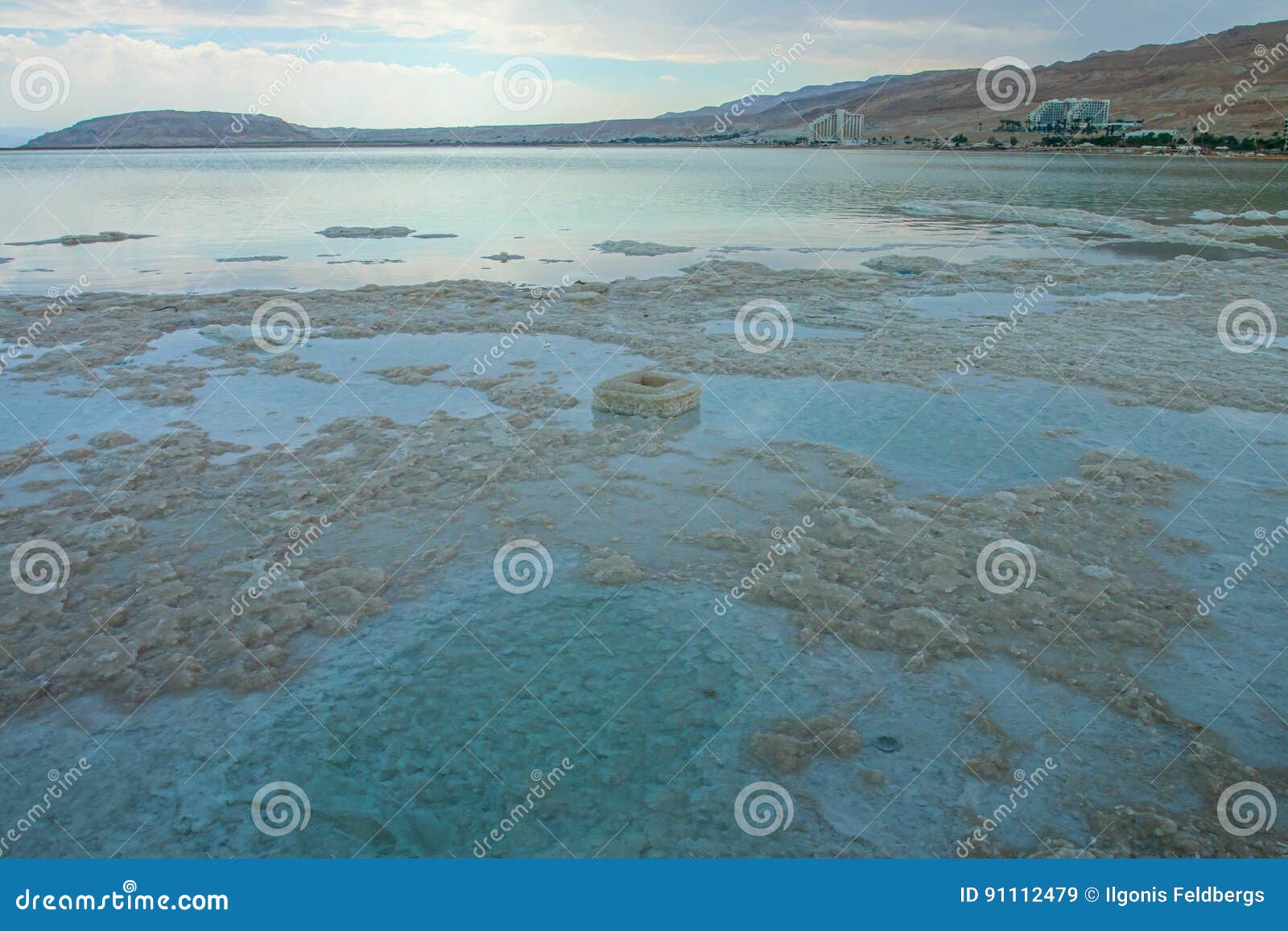 Dead Sea salt formations stock image. Image of saline - 91112479