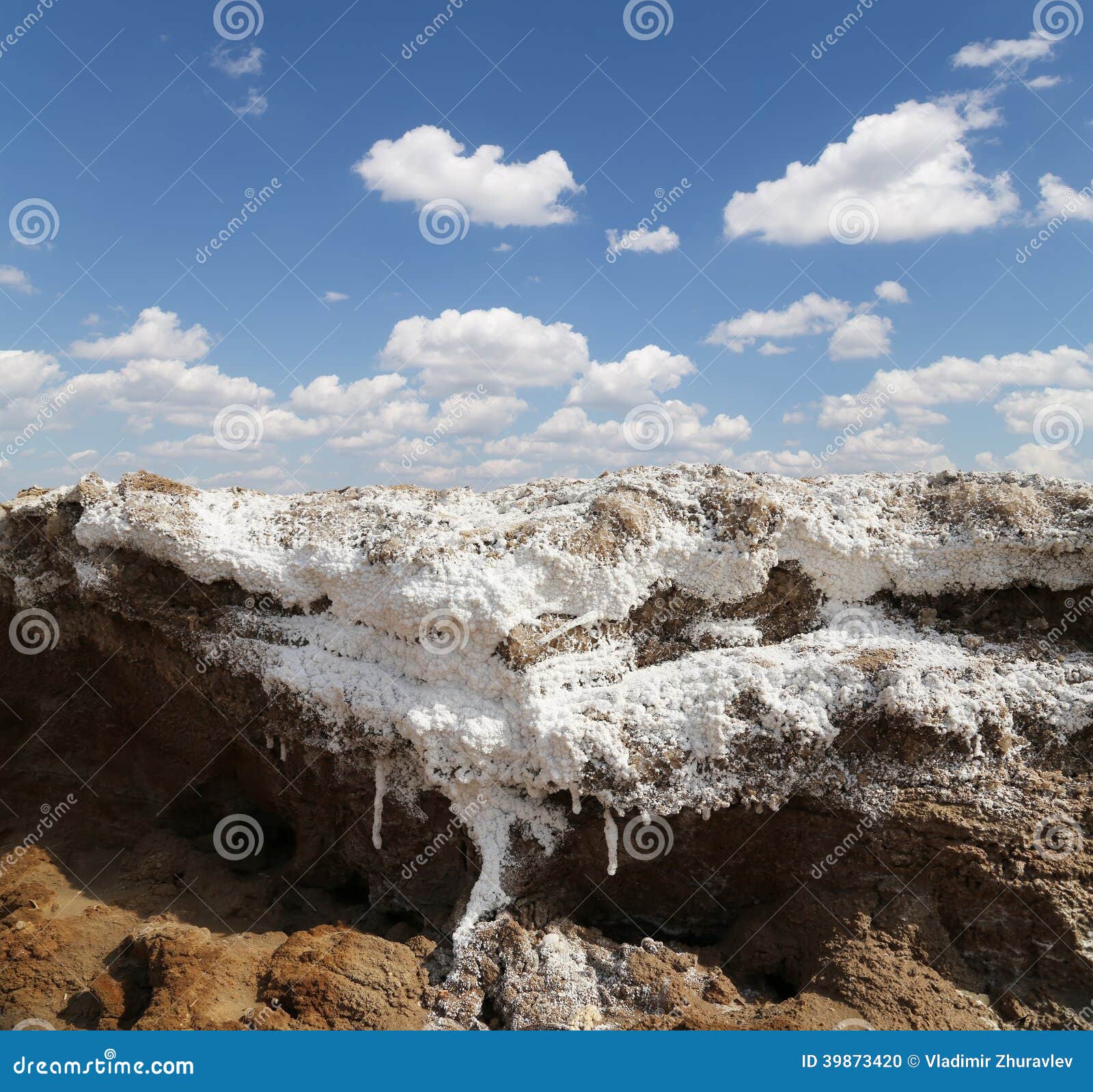 Dead sea salt at Jordan stock photo. Image of formation - 39873420