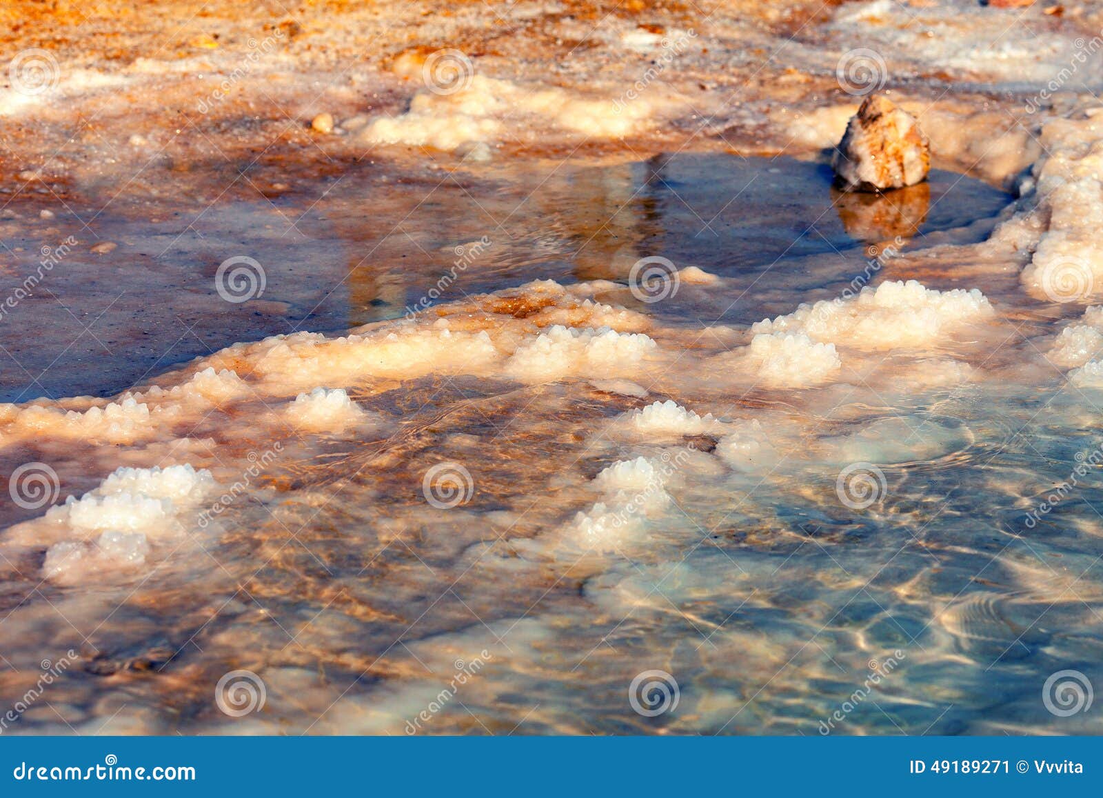 Dead Sea salt shore stock image. Image of covered, israel - 49189271