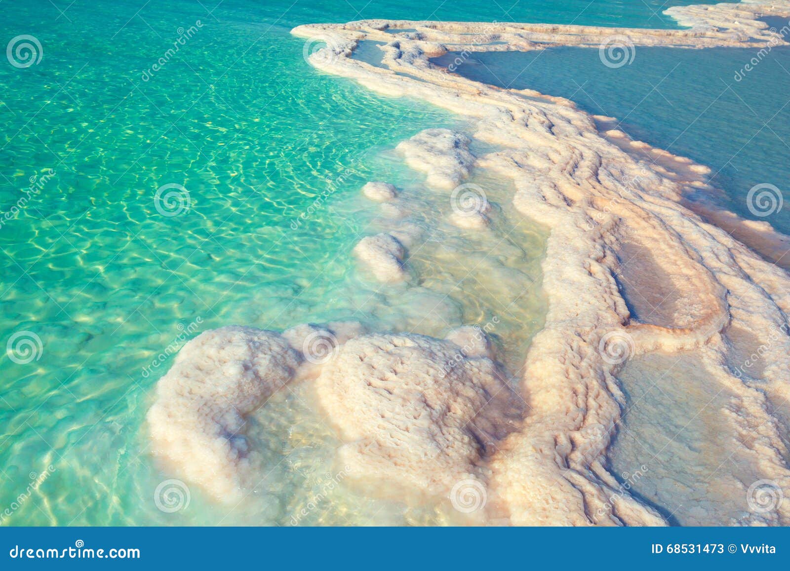 Dead Sea salt shore stock image. Image of coast, nature - 68531473