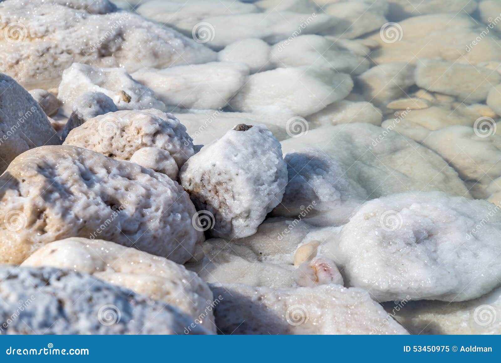 Dead Sea salty rocks stock image. Image of mineral, natural - 53450975