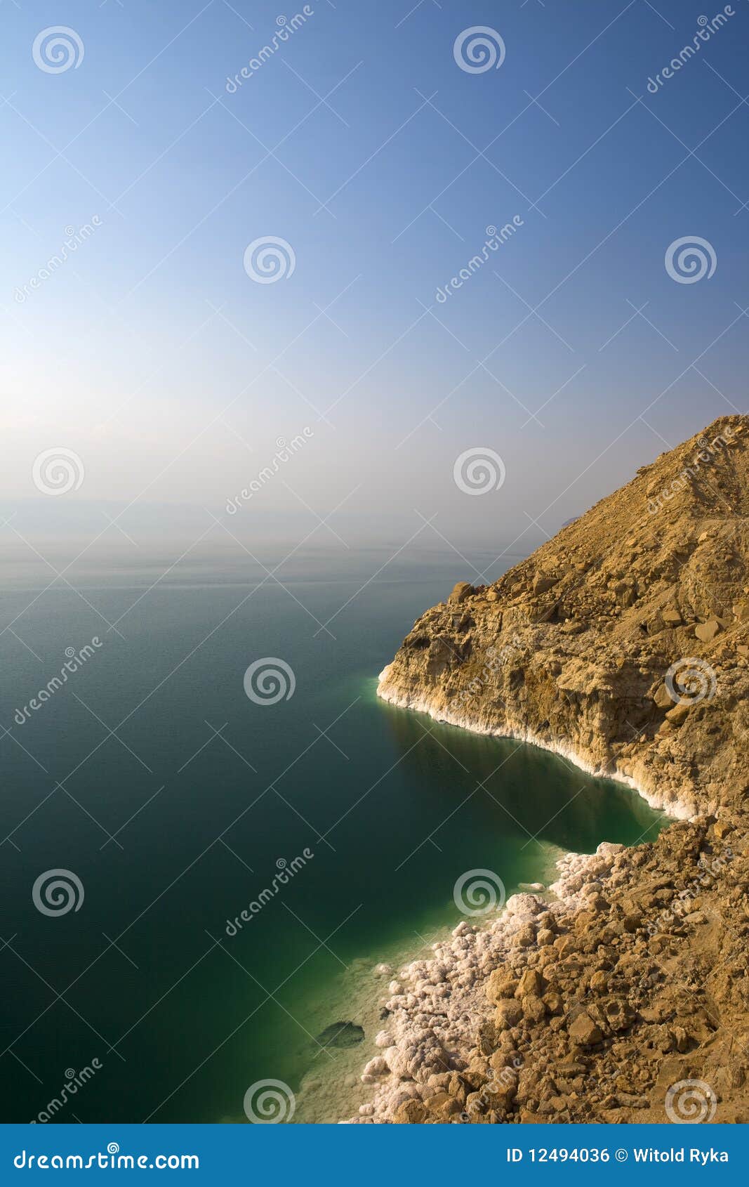 The Dead Sea scenery stock photo. Image of middle, salt - 12494036