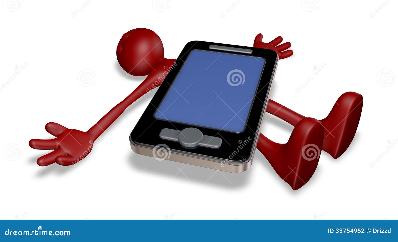 Dead by smartphone stock illustration. Illustration of mobile - 33754952