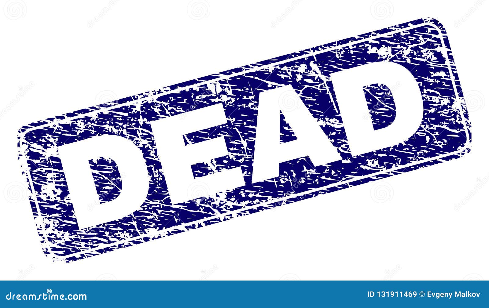 Scratched DEAD Framed Rounded Rectangle Stamp Stock Vector ...
