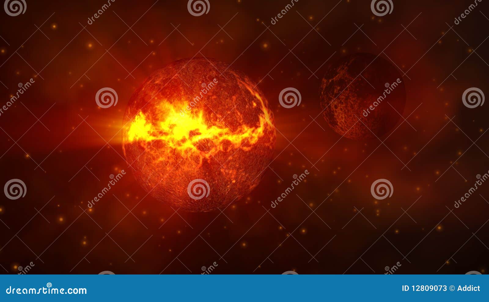 Dead sun stock illustration. Illustration of star, lava - 12809073