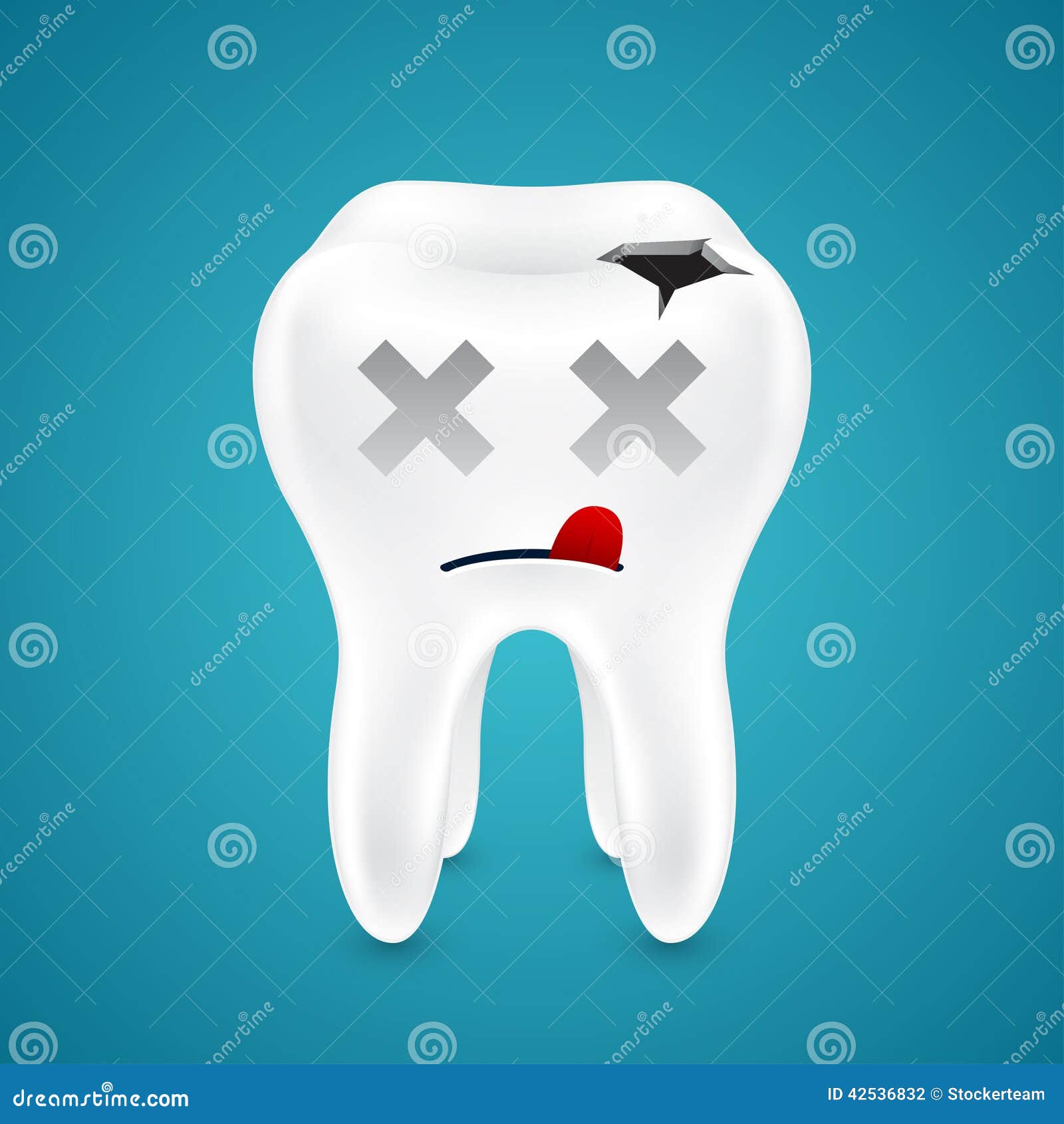 Dead From Tooth Holes Stock Photo | CartoonDealer.com #42536832