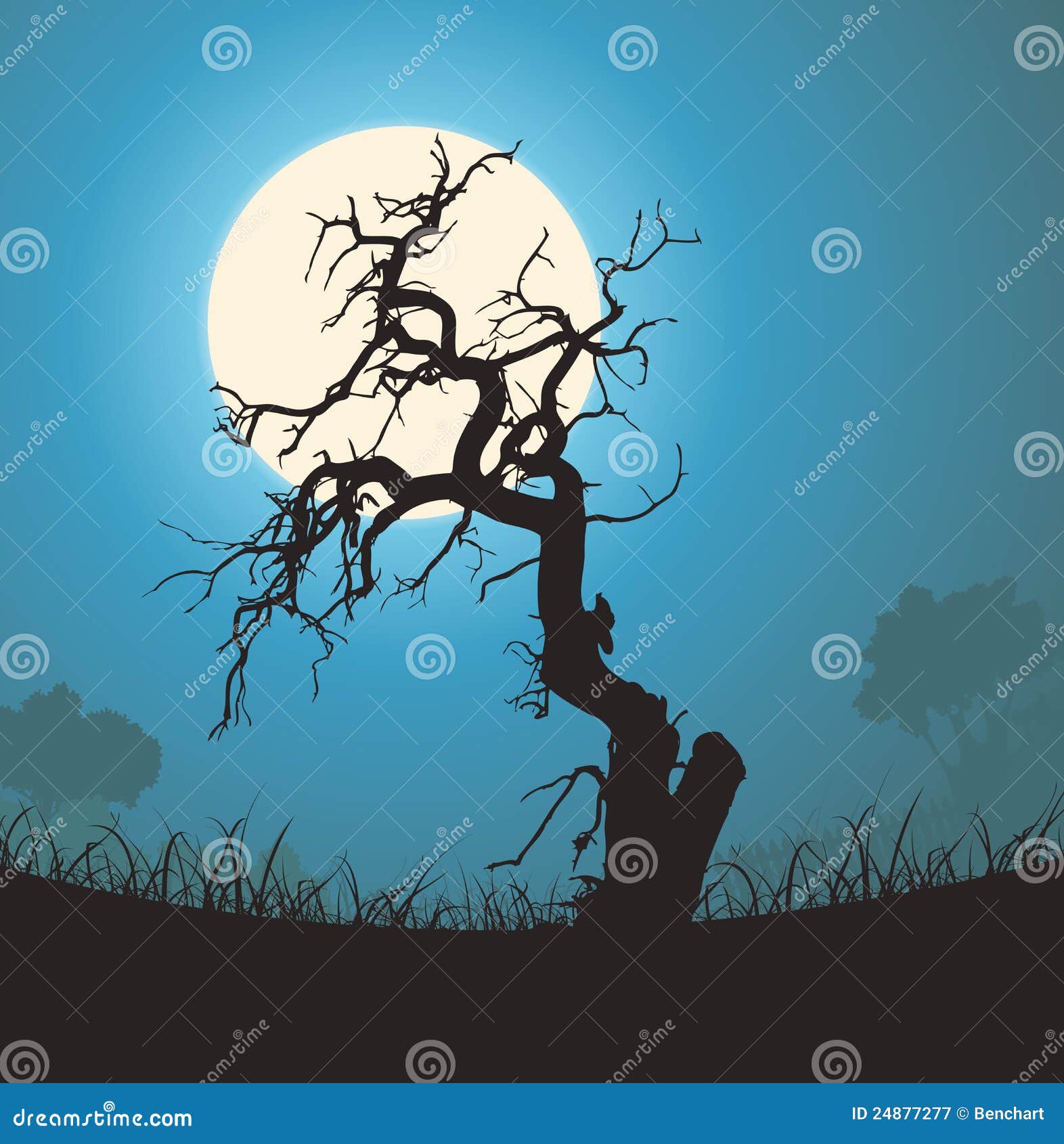 Dead Tree Collection Illustration, Drawing, Engraving, Ink, Line Art ...