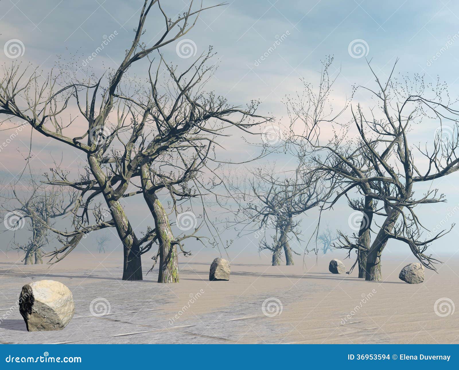 Dead Desert Seamless Pattern. Remains Of Skeleton In Sand Background ...