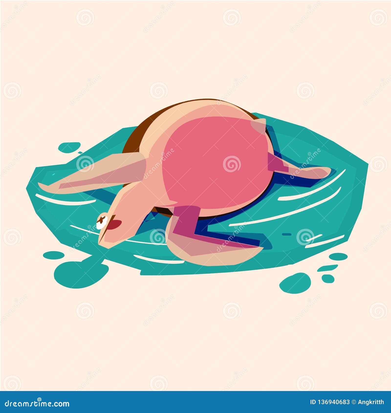 Dead turtle - illustration stock illustration. Illustration of decay ...