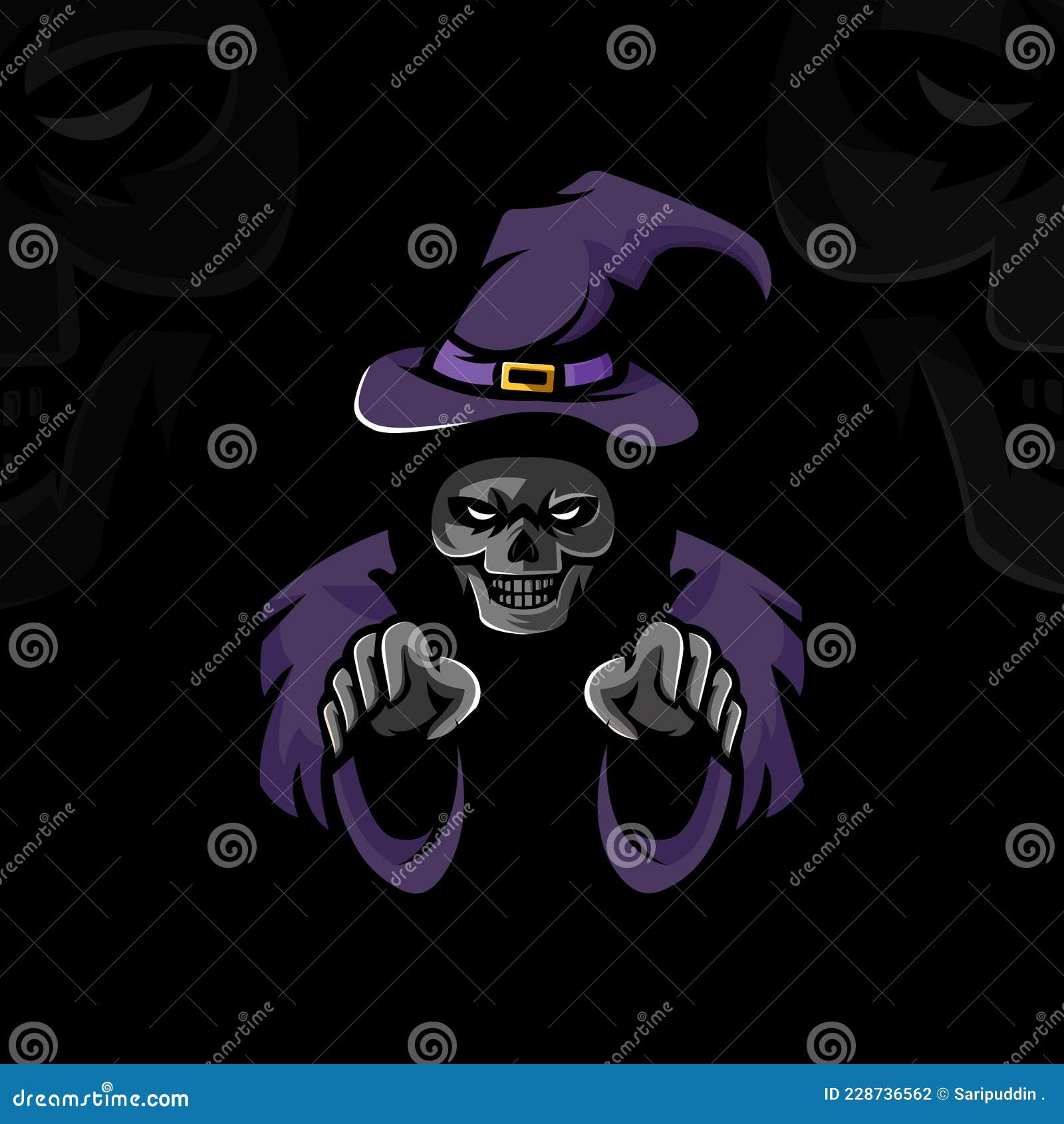 Dead Witch stock vector. Illustration of character, dead - 228736562