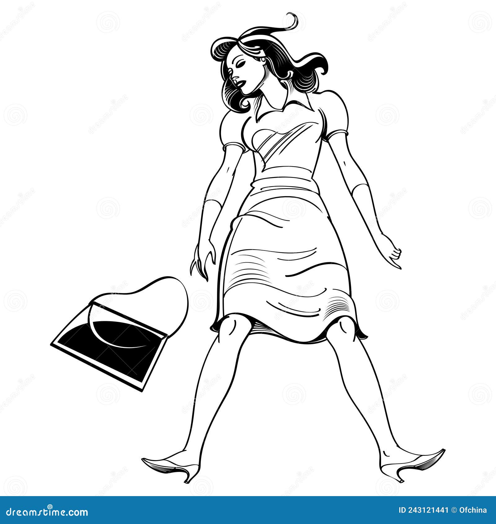 Day Of The Dead Woman Illustration With Sugar Skull Face Cartoon Vector ...