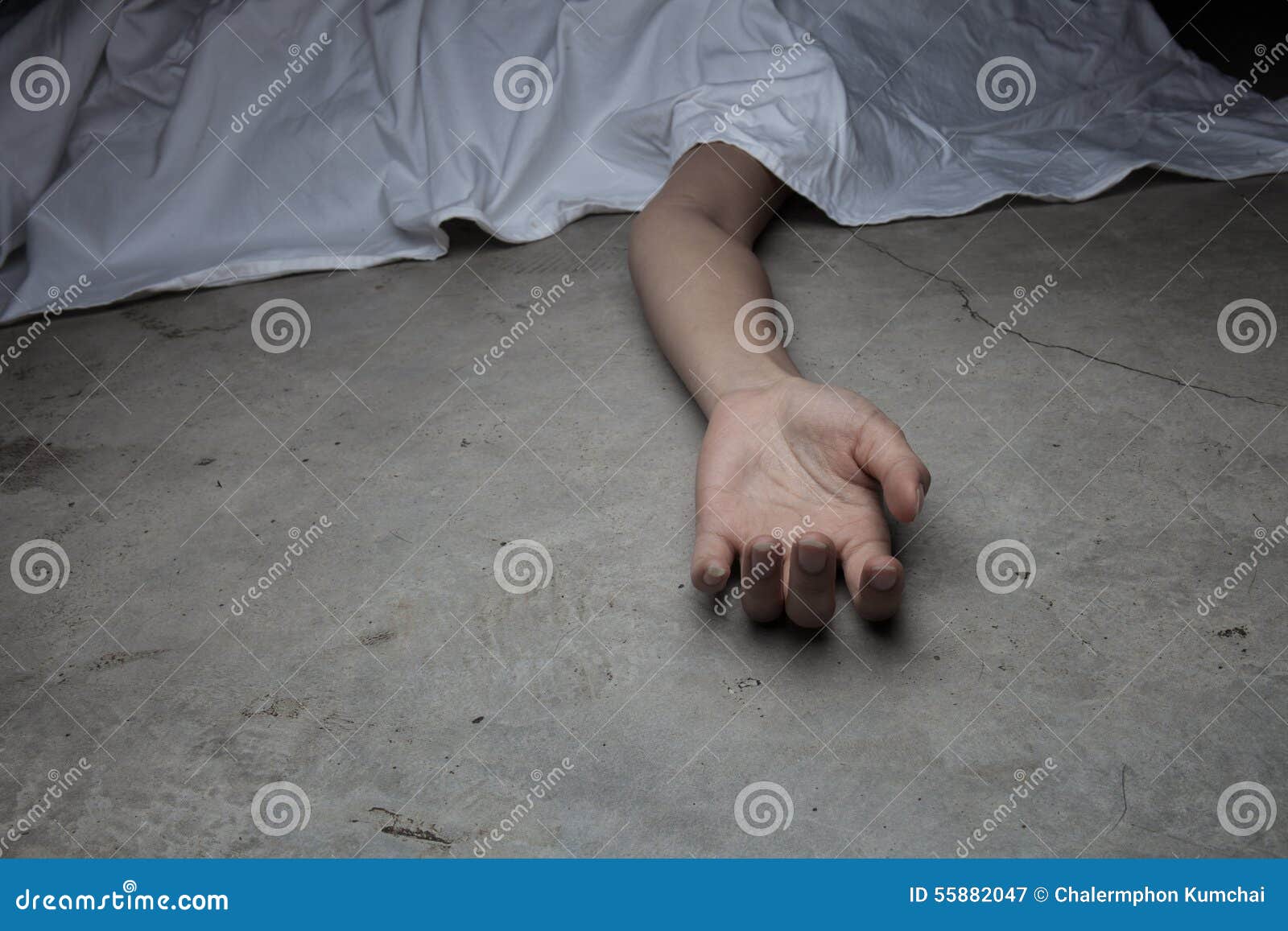 Dead Woman S Body. Focus on Hand Stock Image - Image of victim, cruel ...