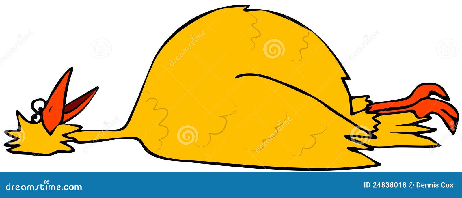 Dead Yellow Bird stock illustration. Illustration of tail - 24838018