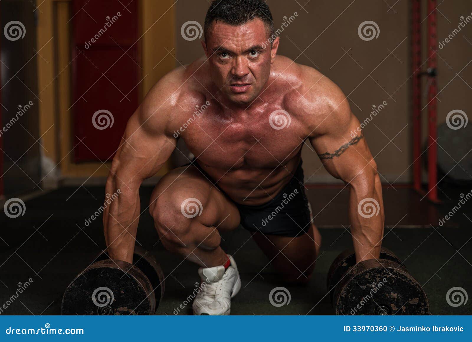 Deadlift Heavy Weights stock photo. Image of build, bending - 33970360