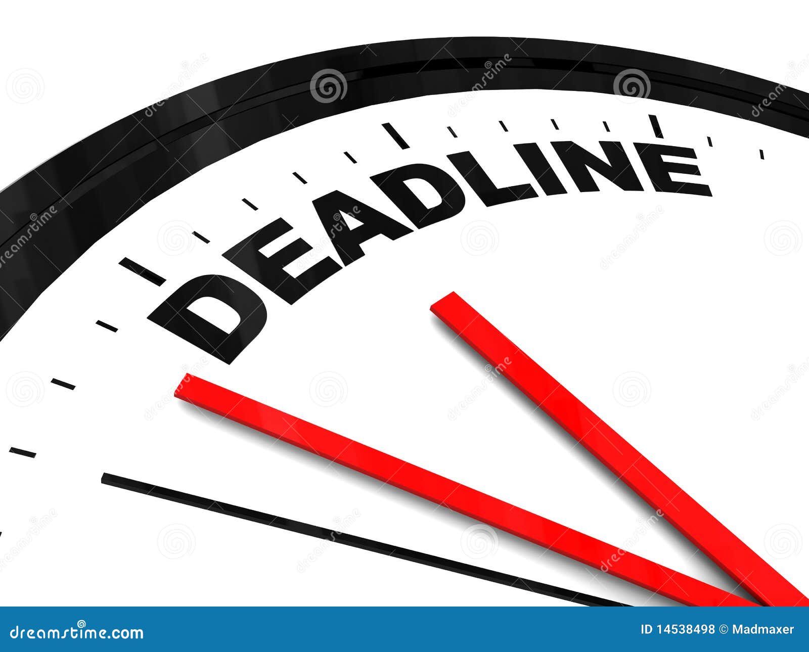 Deadline stock illustration. Illustration of perspective - 14538498