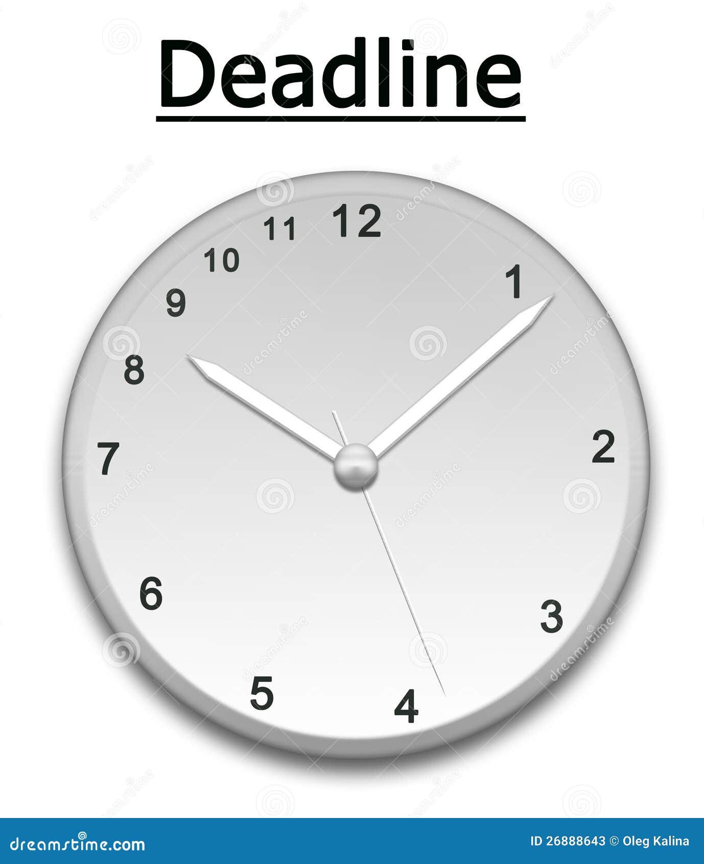 Deadline stock illustration. Illustration of background - 26888643