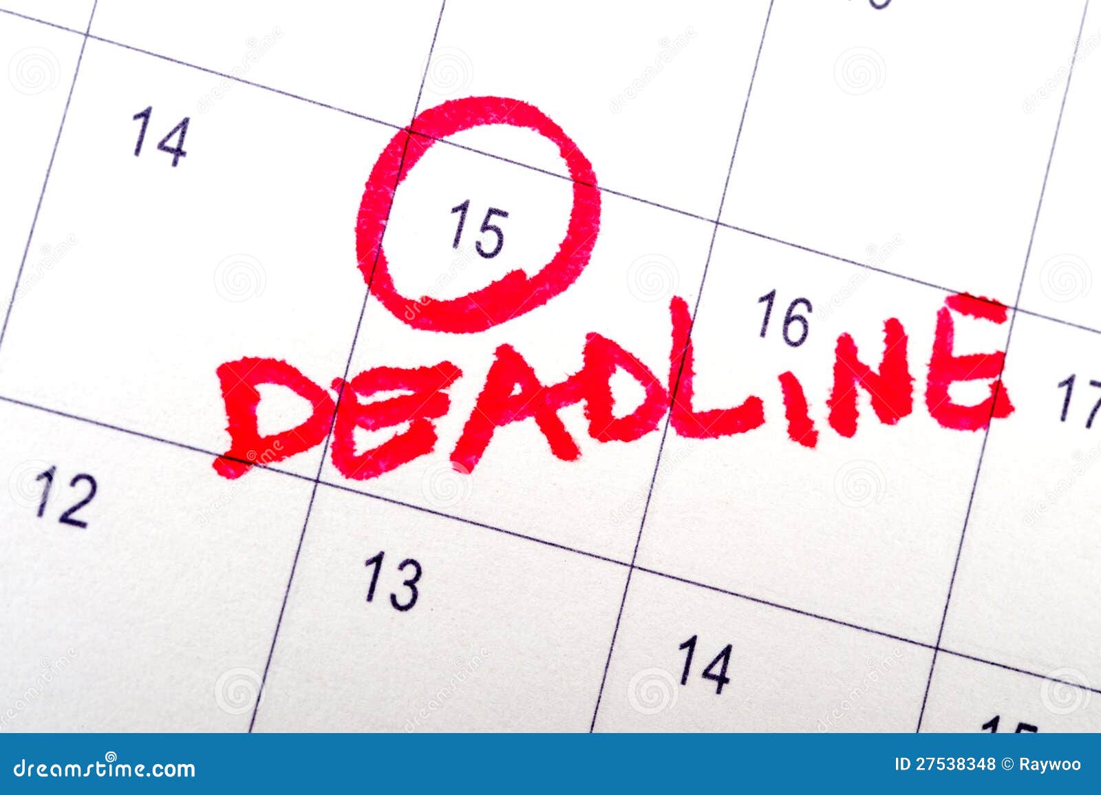 Deadline stock photo. Image of word, urgency, mark, reminder - 27538348