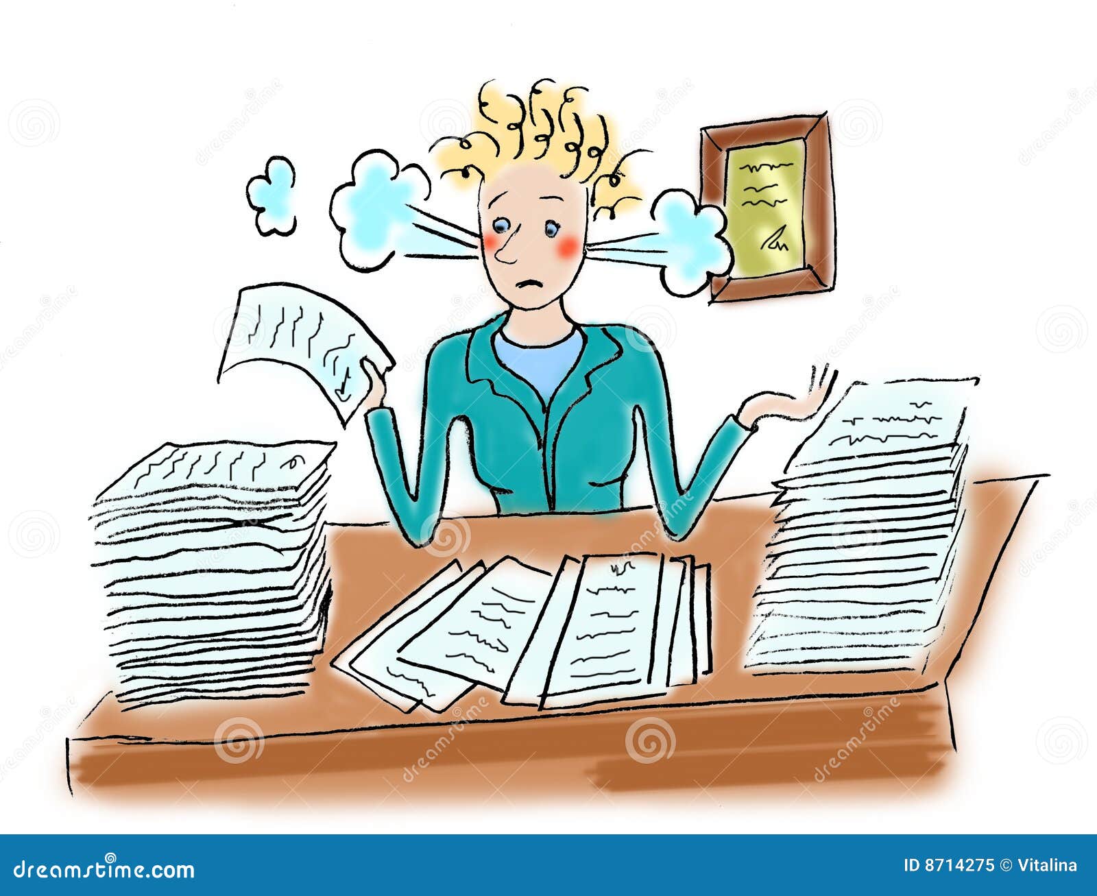 Deadline stock illustration. Illustration of paper, office - 8714275
