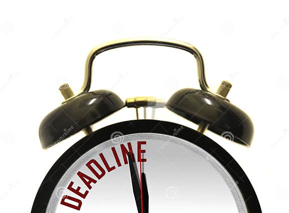 Deadline alarm clock stock illustration. Illustration of conceptual ...