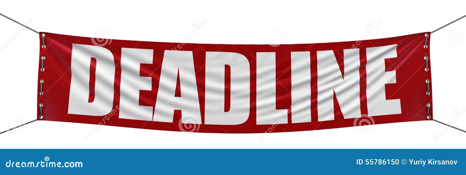 Deadline Banner (clipping Path Included) Stock Illustration ...