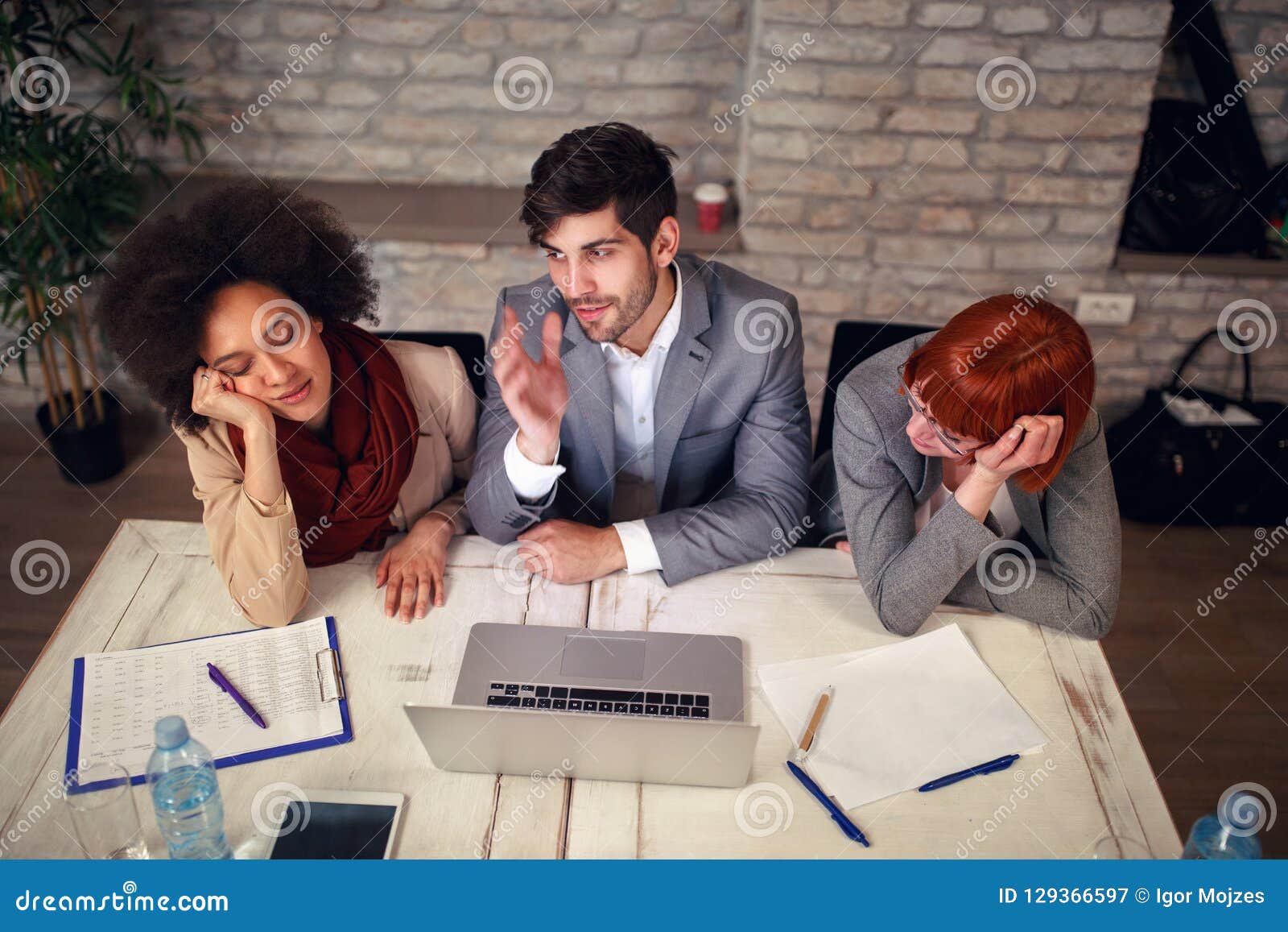 Deadline on Business Team Working Stock Image - Image of digital ...