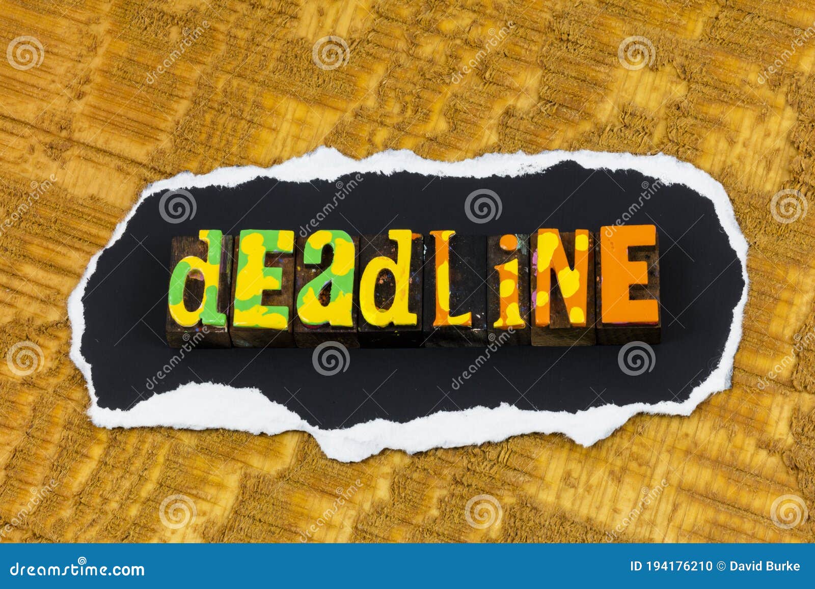 Deadline Business Time Management Plan Work Stress Schedule Stock Photo ...