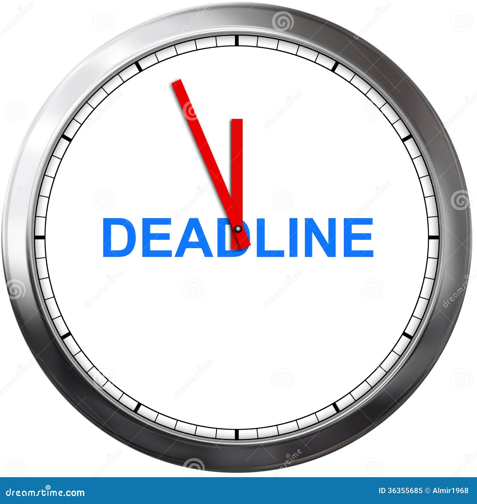 Deadline stock illustration. Illustration of instrument - 36355685