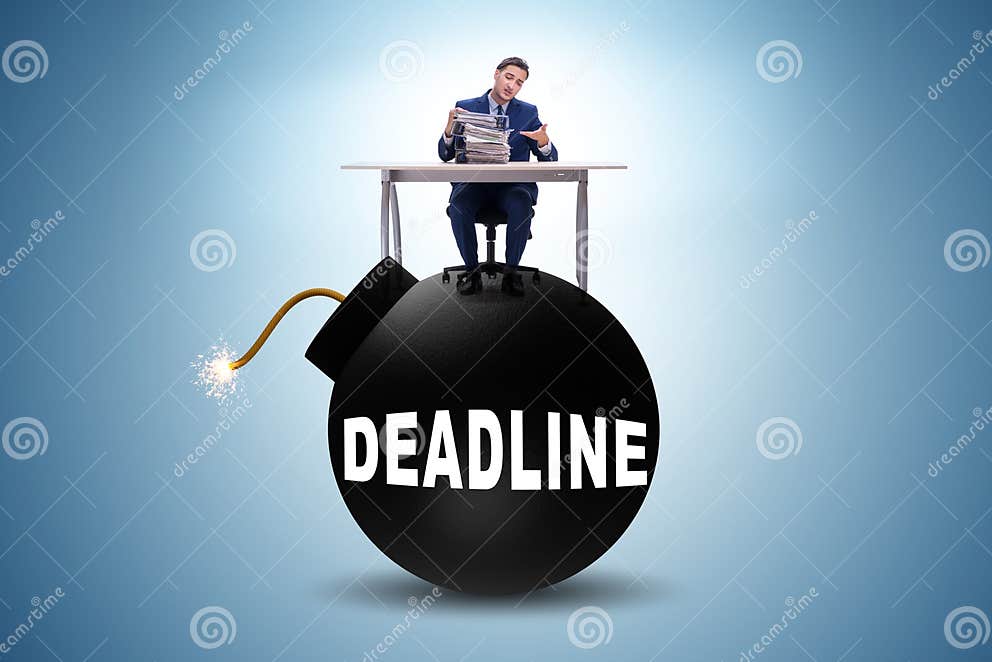 Deadline Concept with Bomb Ready To Explode Stock Image - Image of ...