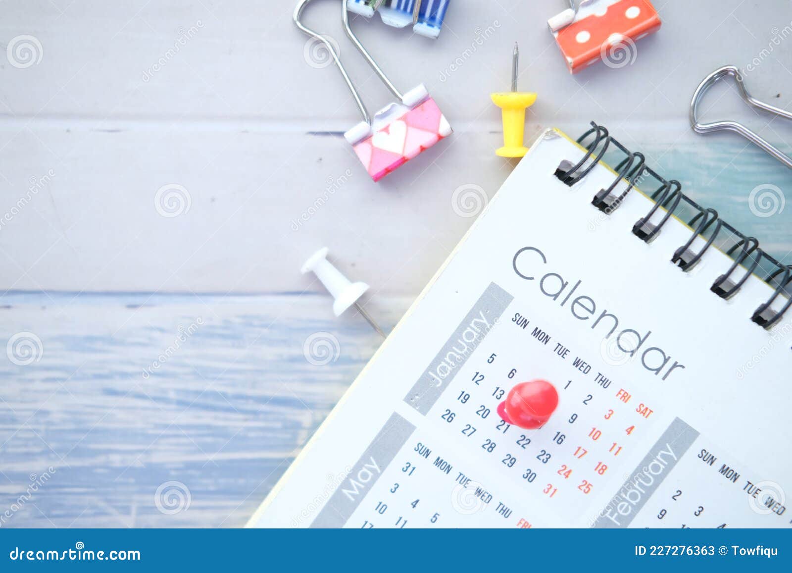 Deadline Concept with Push Pin on Calendar Date Close Up Stock Image ...