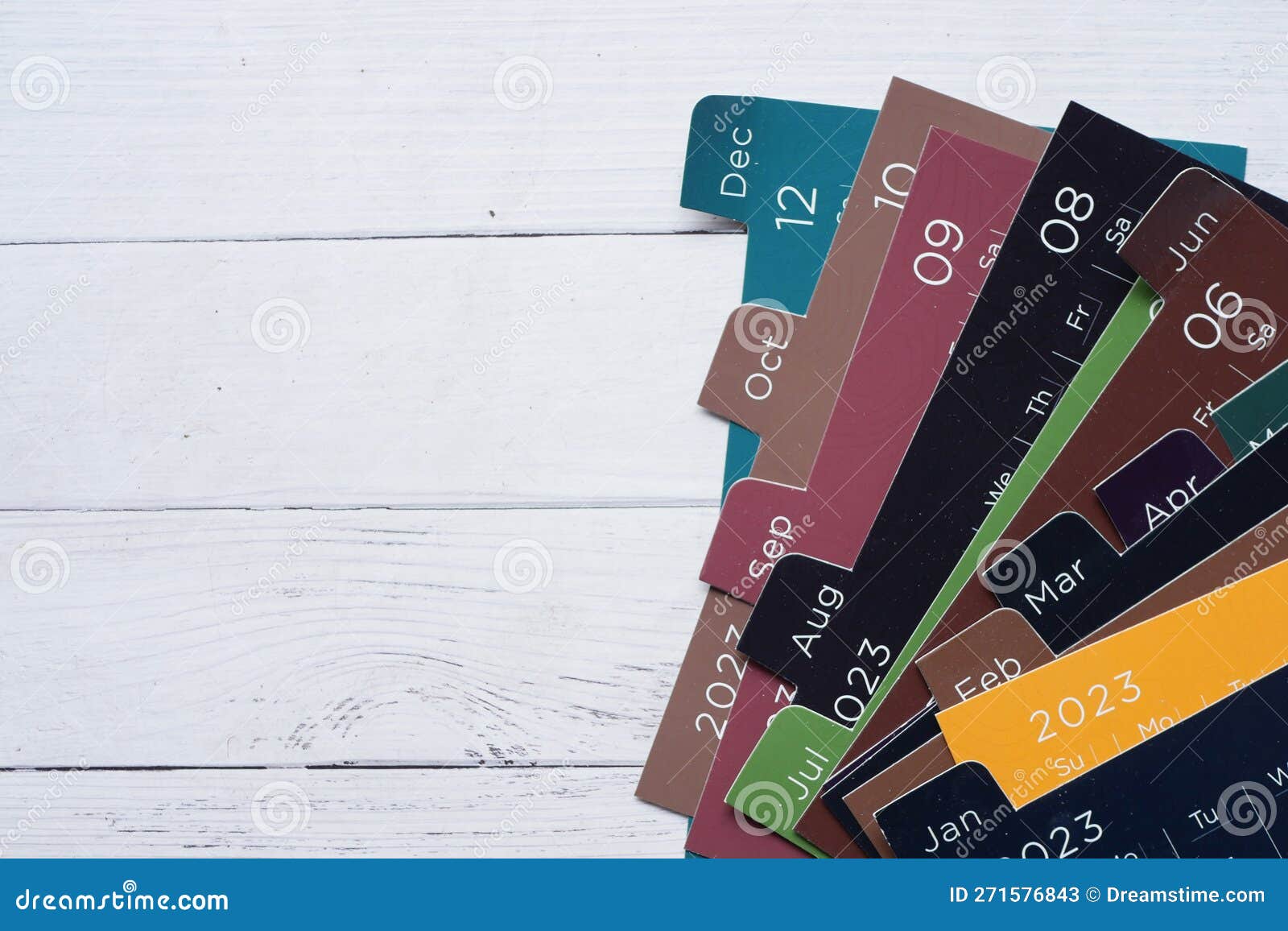 Deadline Concept with Stack of Calendar and Pencil on Table Stock Image ...