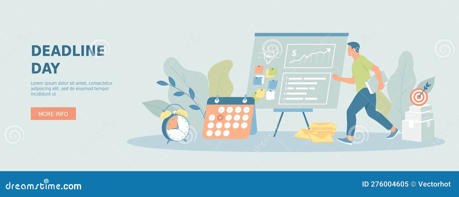 Deadline Concept. Stressful Situation at Work. Final Date of the ...