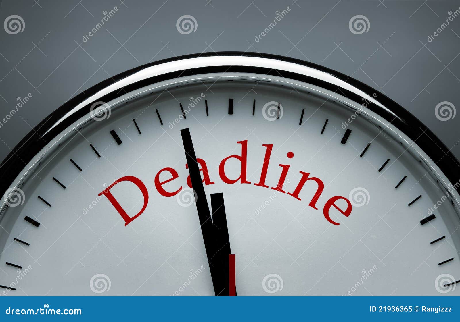 Deadline conceptual image stock image. Image of education - 21936365