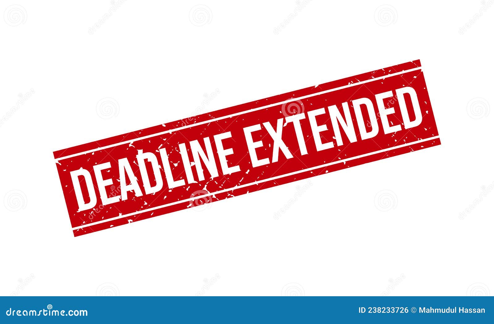 Deadline Extended Rubber Stamp. Deadline Extended Grunge Stamp Seal ...