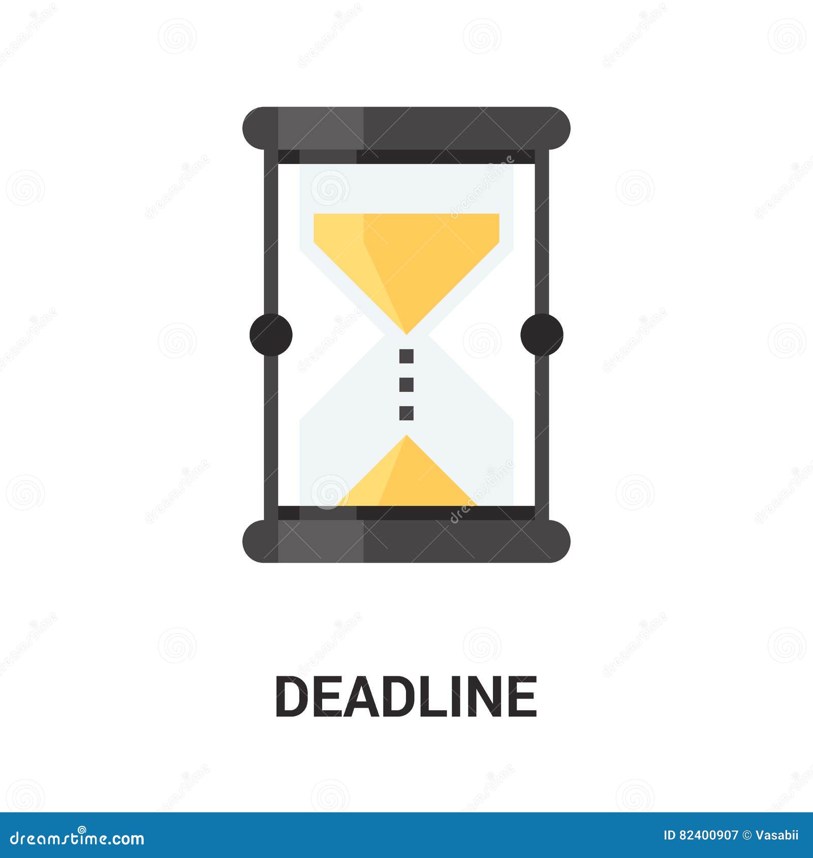 Deadline icon concept stock vector. Illustration of company - 82400907
