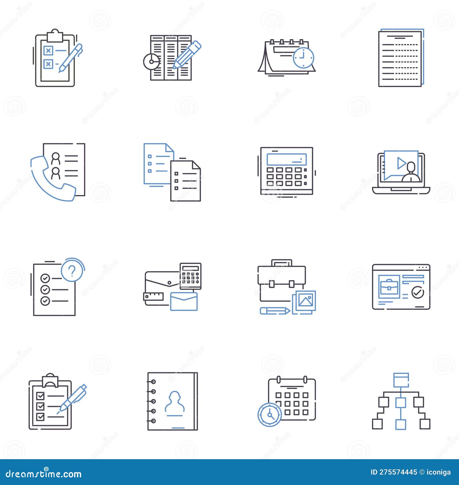 Deadline Line Icons Collection. Countdown, Limit, Target, Timeframe ...