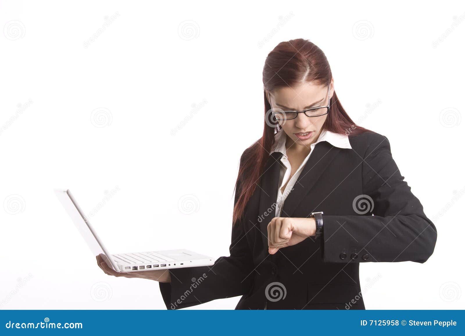 Deadline looming stock photo. Image of female, clerk, executive - 7125958