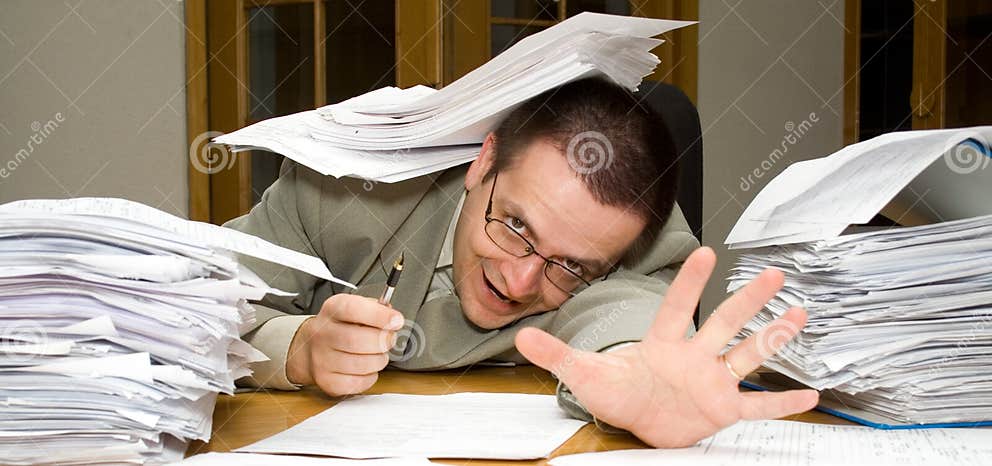 Deadline with paperwork stock image. Image of night, paper - 2307327