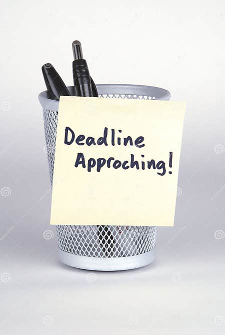 Deadline! Post-it Note stock photo. Image of lunch, meet - 4722054