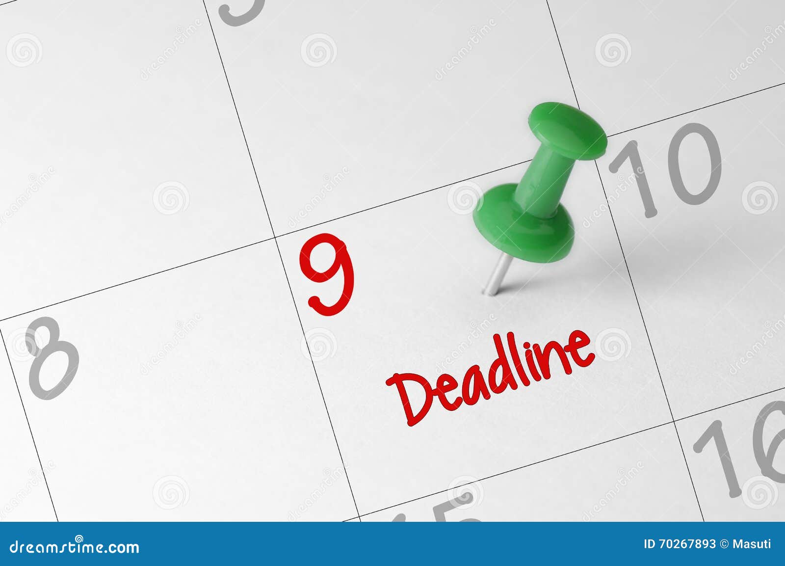 Deadline Reminder stock image. Image of limit, schedule - 70267893