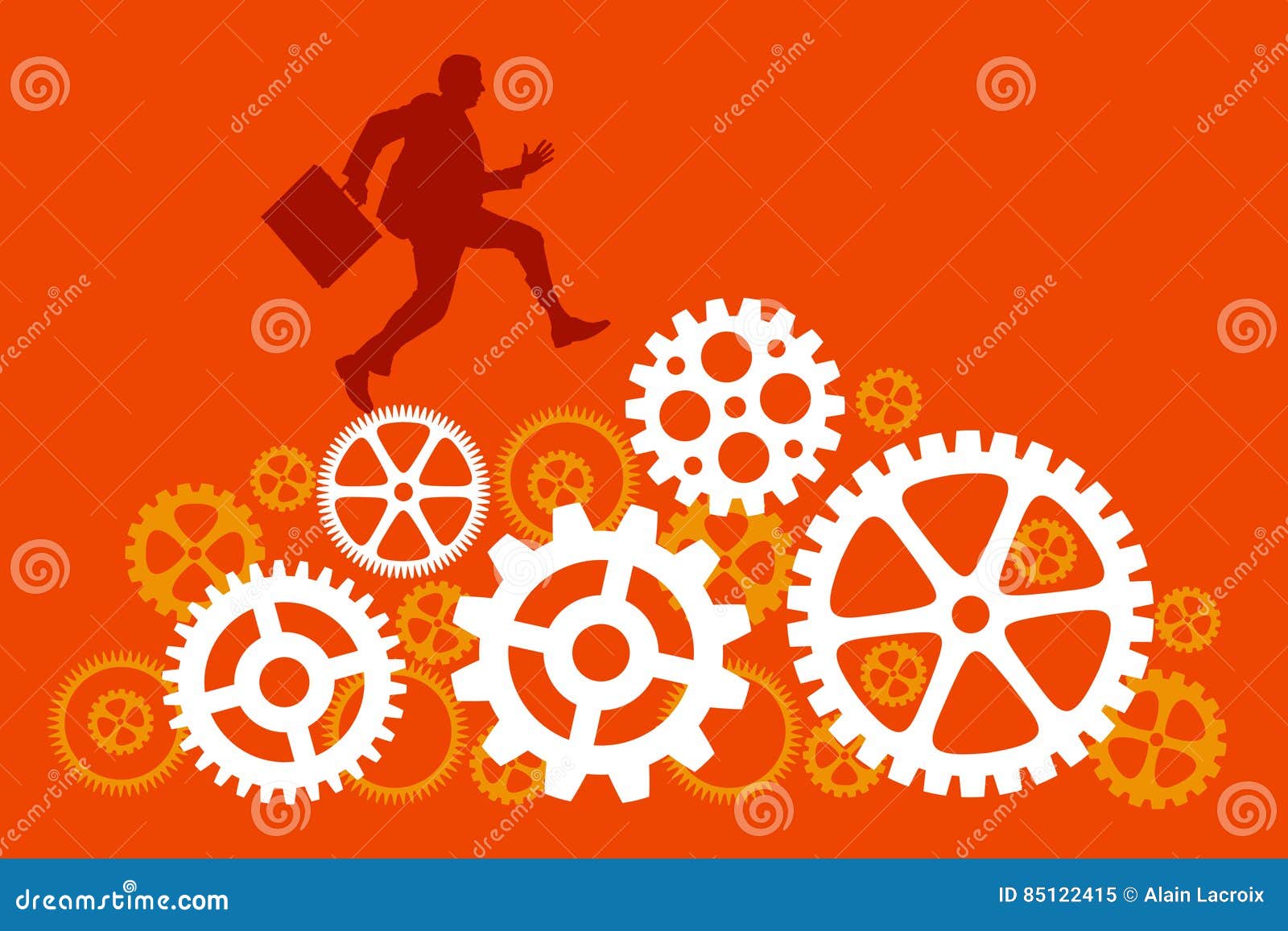 Deadline rush stock illustration. Illustration of productive - 85122415
