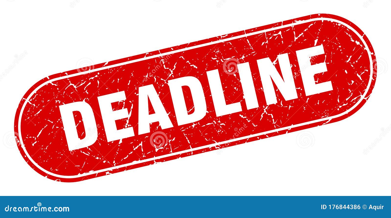 Deadline Sign. Deadline Grunge Stamp Stock Vector - Illustration of ...