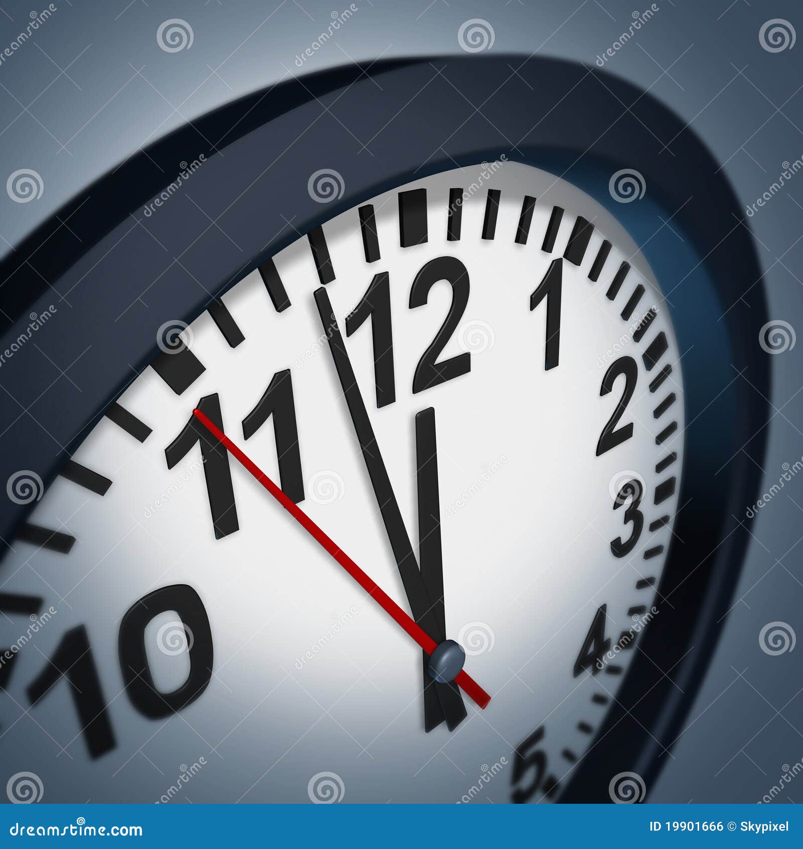 Deadline Symbol with Wall Clock Stock Illustration - Illustration of ...