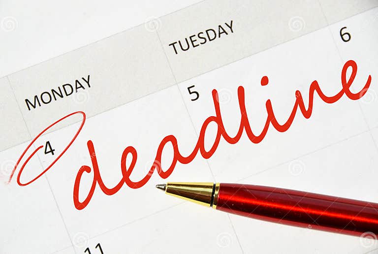 Deadline text stock image. Image of message, deadline - 37383151