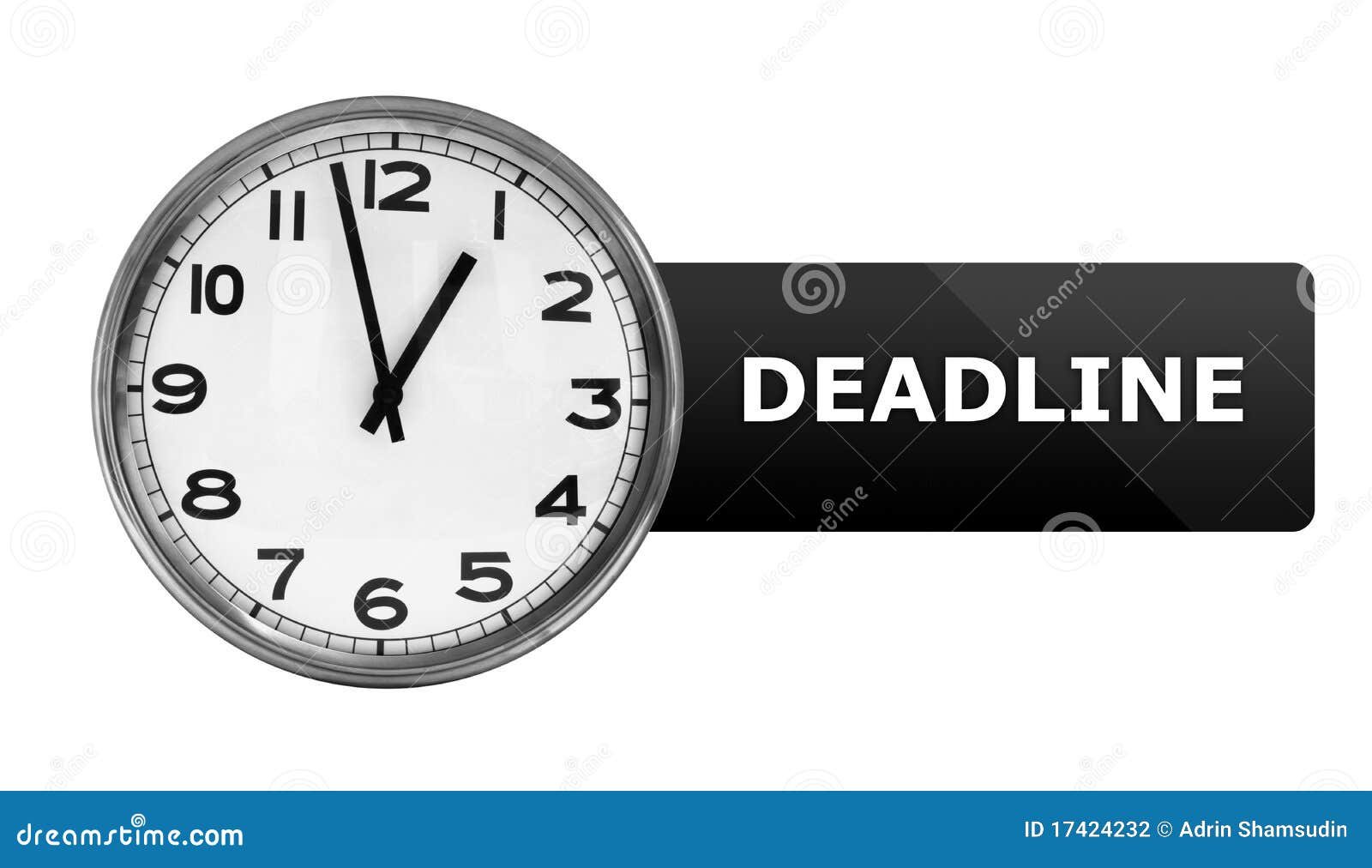 Deadline Ticking stock photo. Image of label, ticking - 17424232