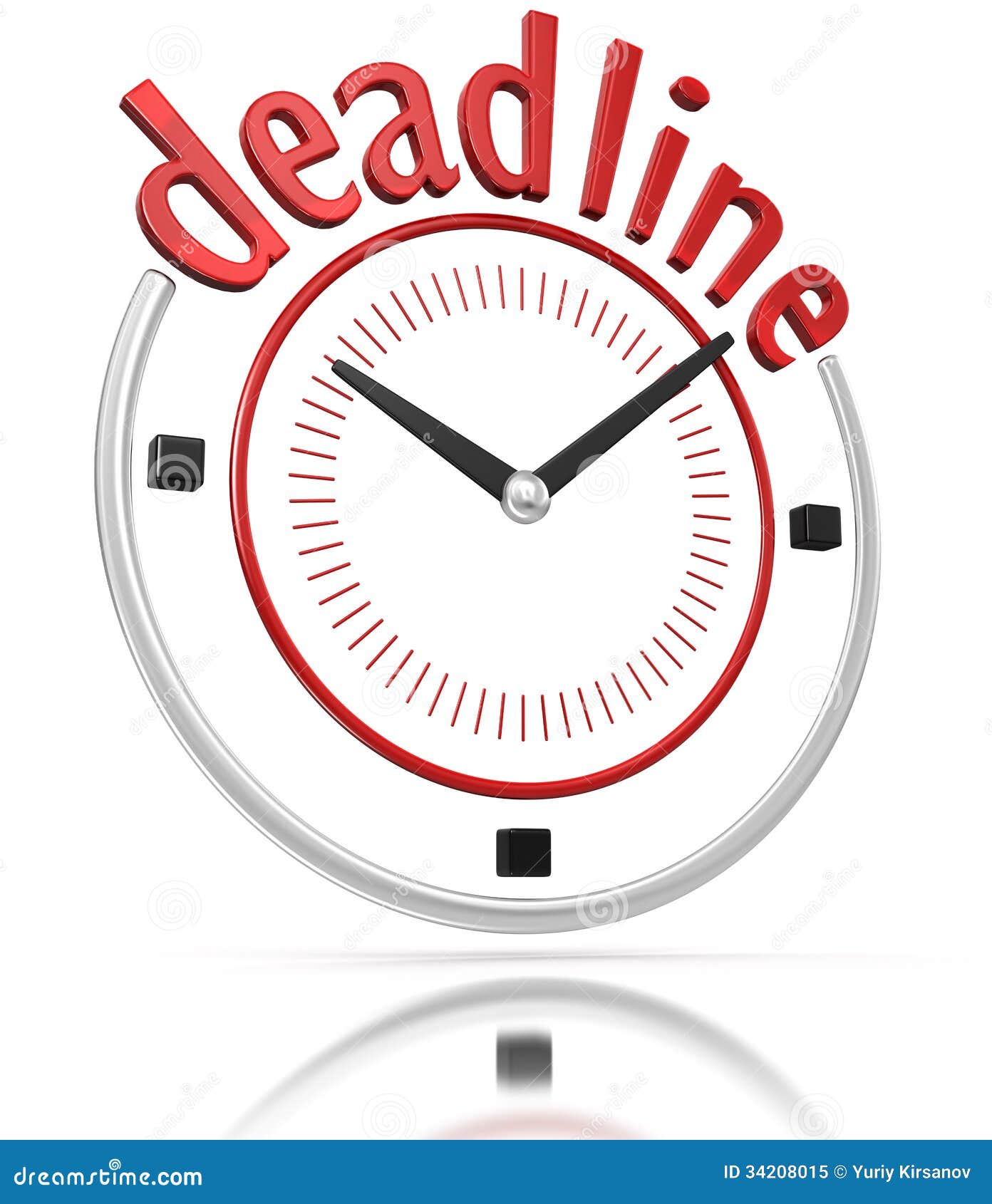 Deadline Time (clipping Path Included) Stock Illustration ...