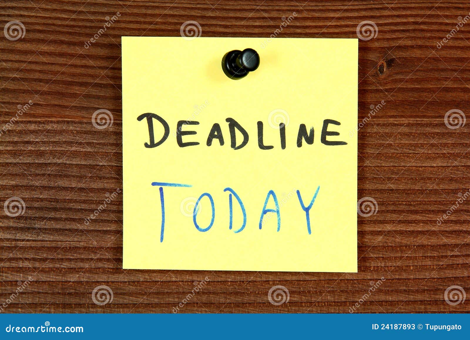 Deadline today stock image. Image of missing, bulletin - 24187893