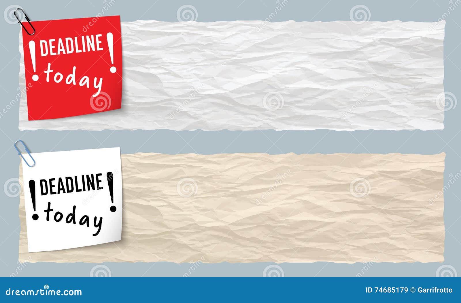 Deadline today stock vector. Illustration of problem - 74685179