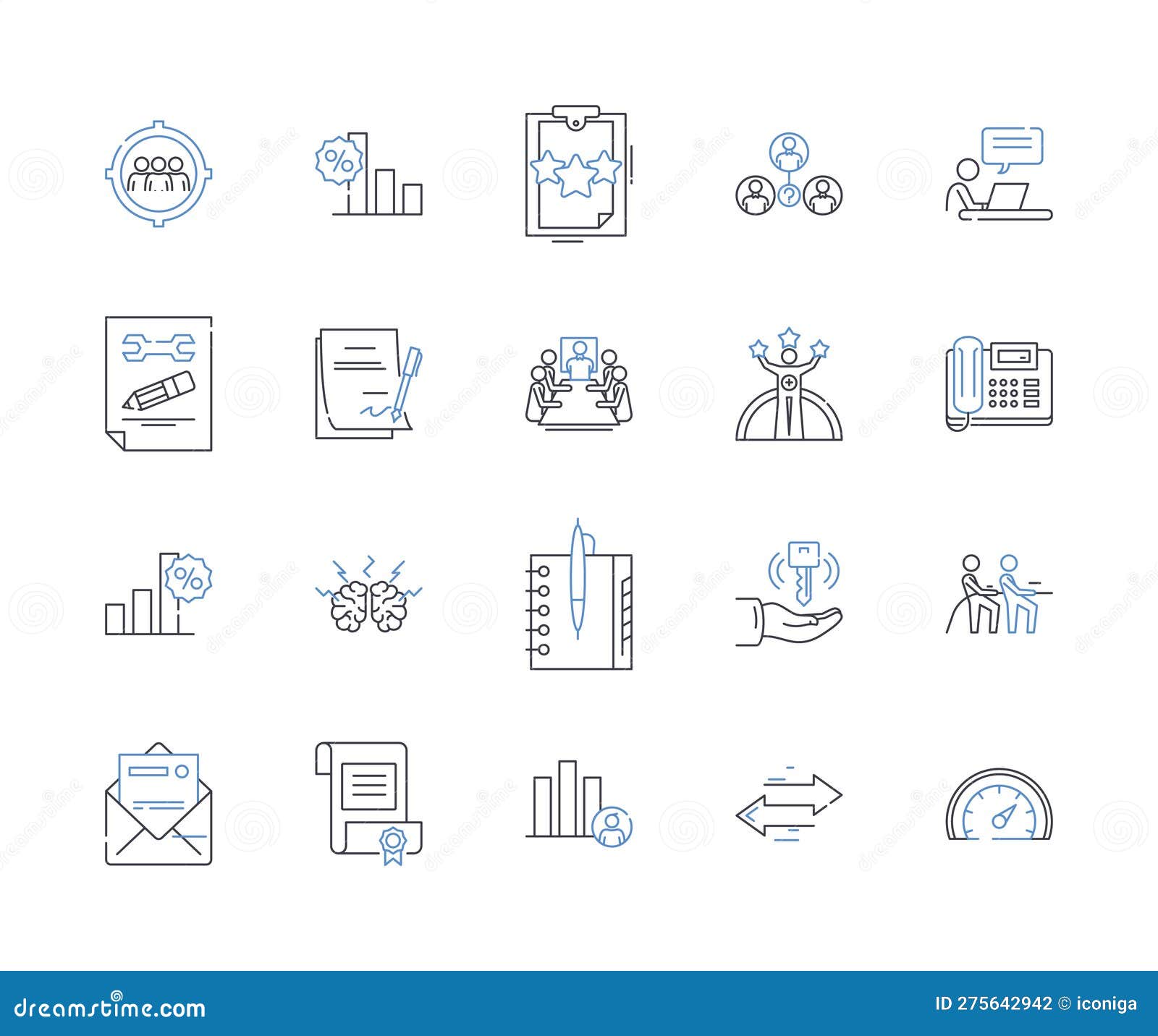 Deadline and Urgency Line Icons Collection. Pressure, Time-sensitive ...
