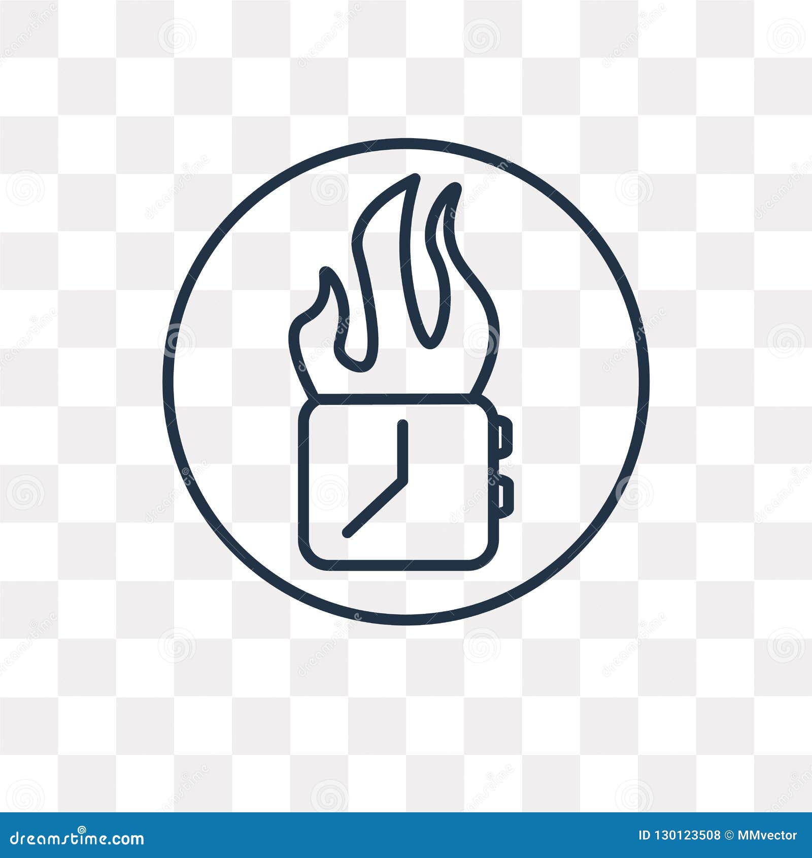 Deadline Vector Icon Isolated on Transparent Background, Linear Stock ...